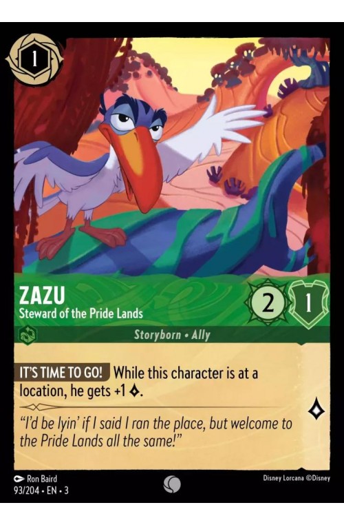 Zazu - Steward of the Pride Lands
